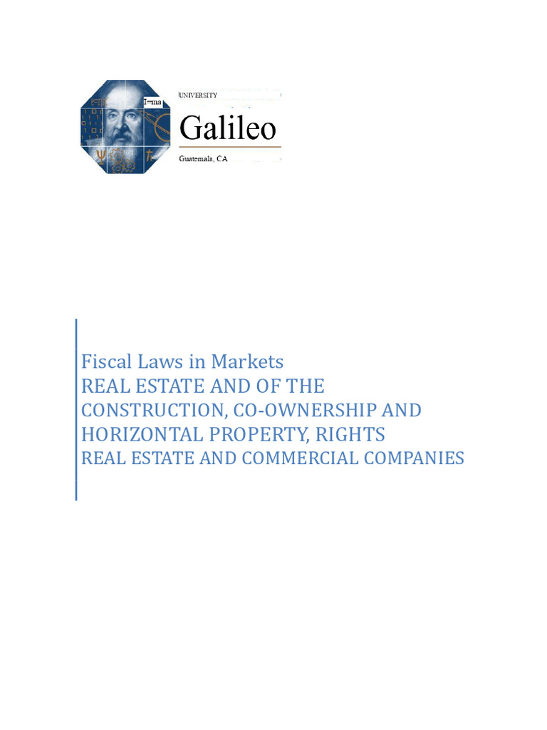 Laws in The Real Estate Market Guatemala | PDF | Taxes | Value Added Tax