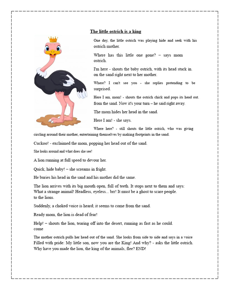 The Little Ostrich Is A King 2° | PDF