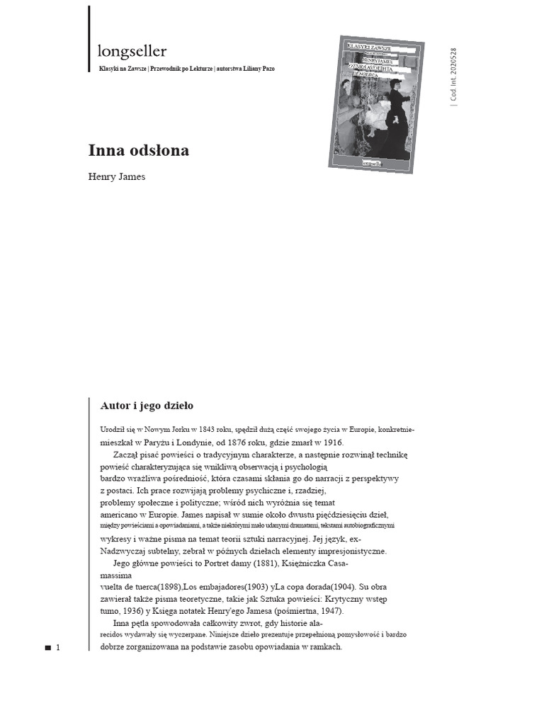 Inna Interpretacja (Przewodnik Po Lekturze) PDF | PDF