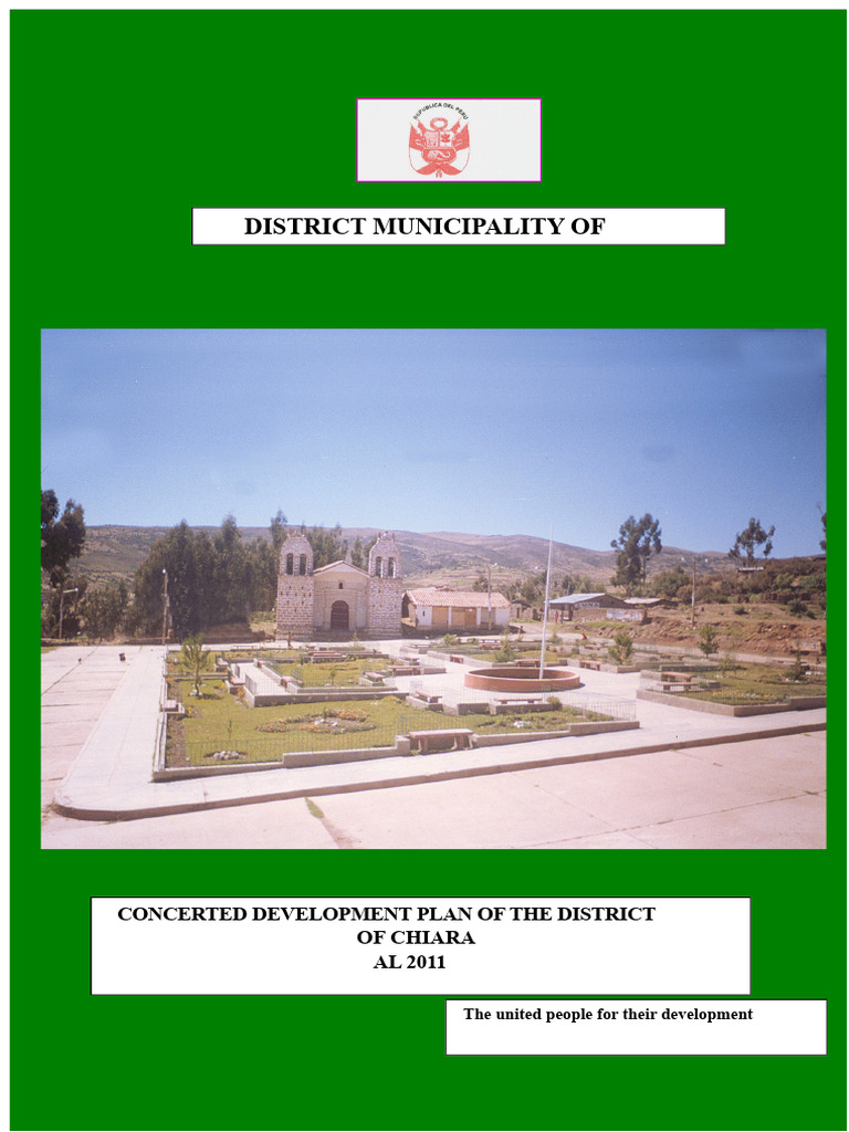 Chiara District Development Plan 2011 | PDF | Agriculture | Tourism