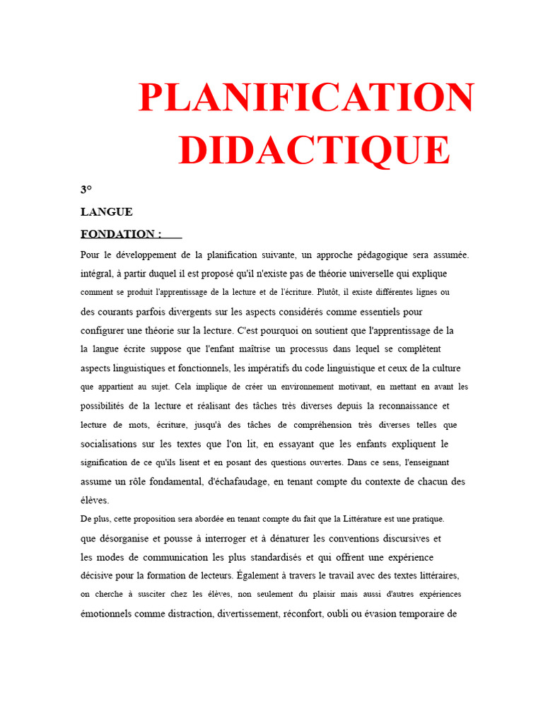 Lecture et écriture de fables en classe | PDF | Fable | Pédagogie