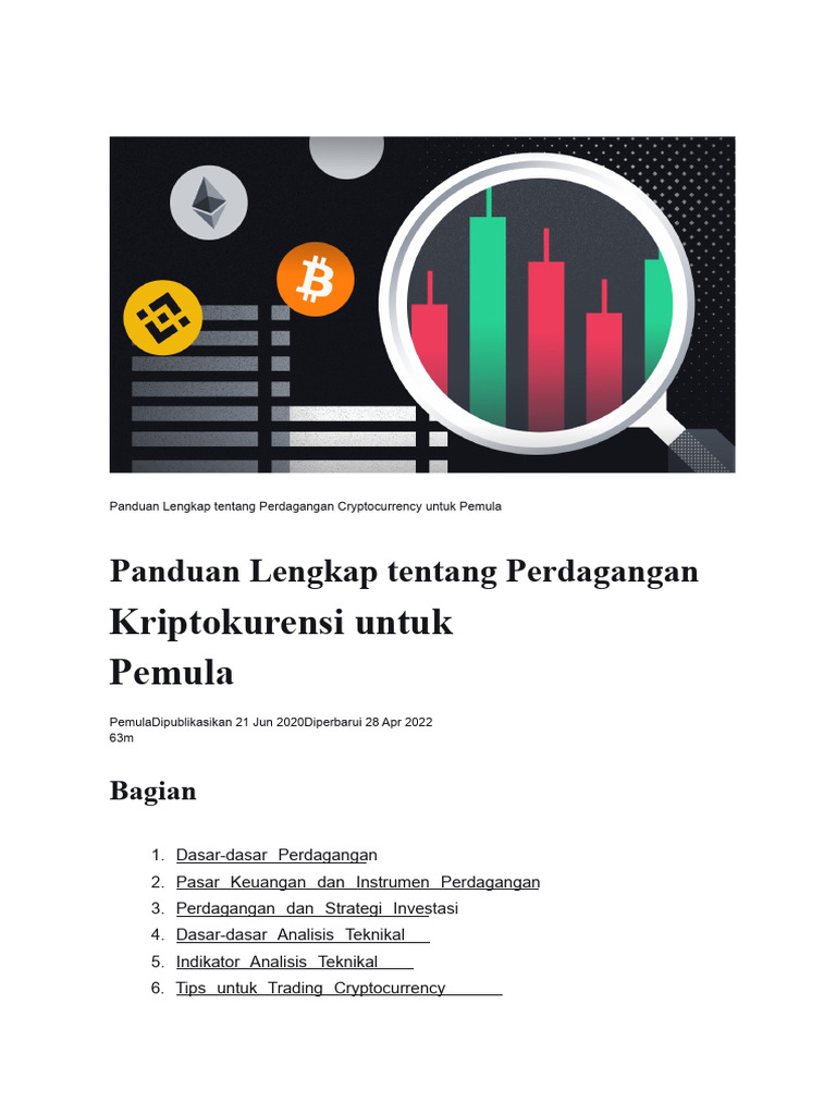 Panduan Trading Cryptocurrency Pemula | PDF