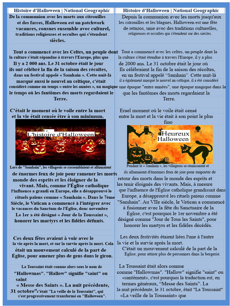 Origines et Évolution d'Halloween | PDF | Halloween | Celtes