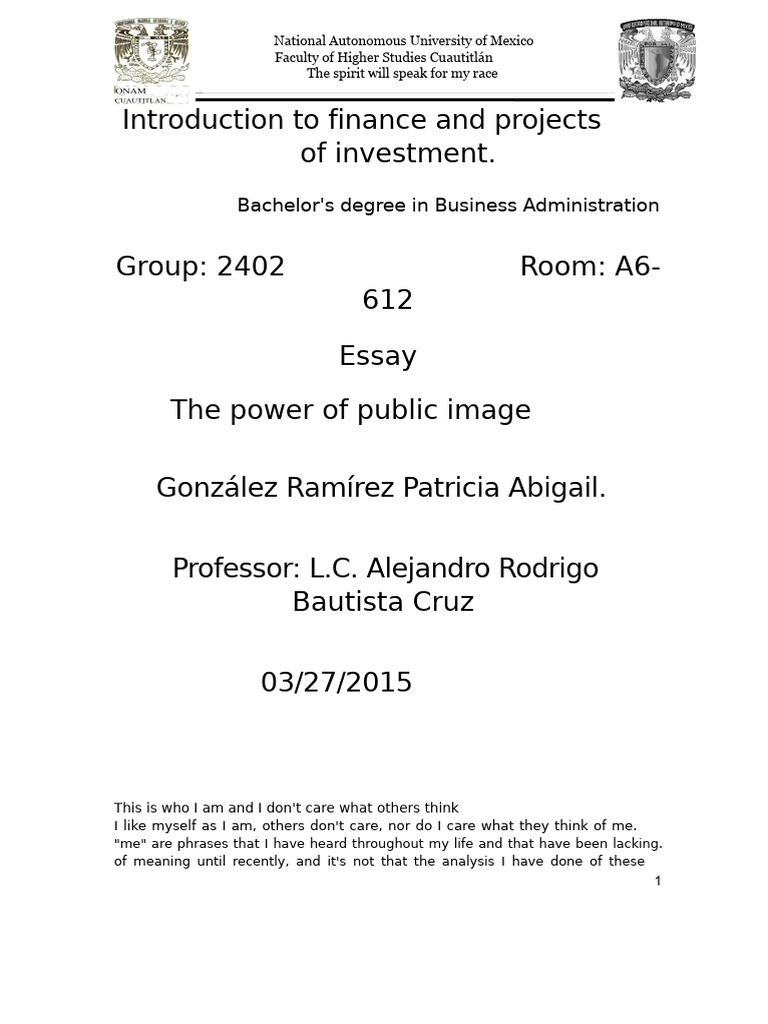 The Power of Public Image Explained | PDF | Advertising | Communication
