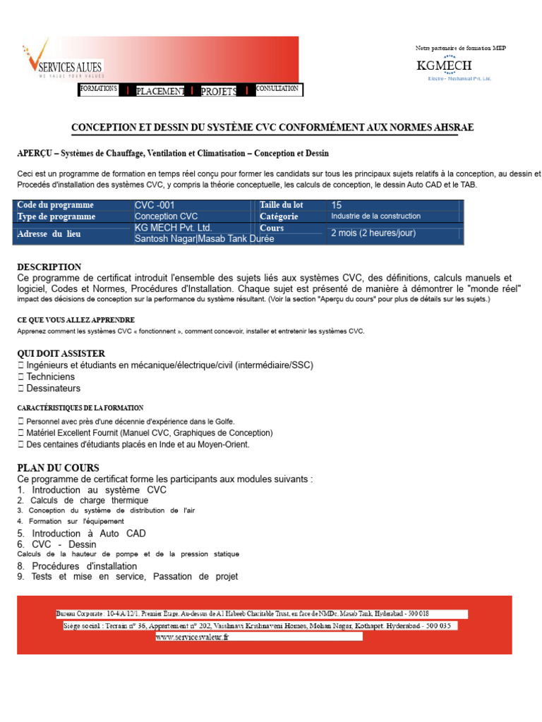 Formation CVC : Conception et Dessin | PDF | Dessin | Ventilation ...