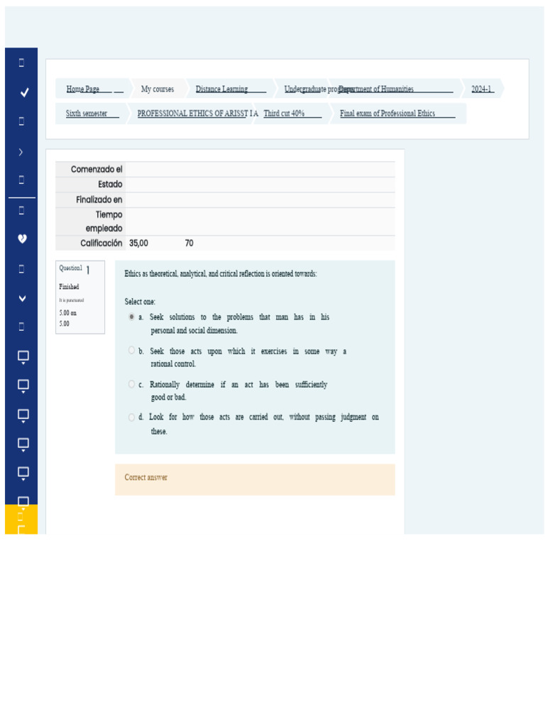 Final Exam of Professional Ethics - Review of The Attempt | PDF | Morality | Profession