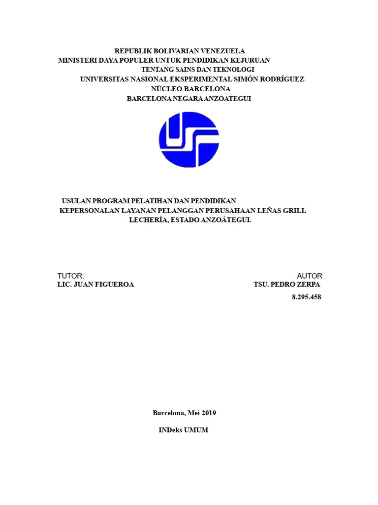 Program Pelatihan Dan Pendidikan Untuk Staf Layanan Pelanggan ...