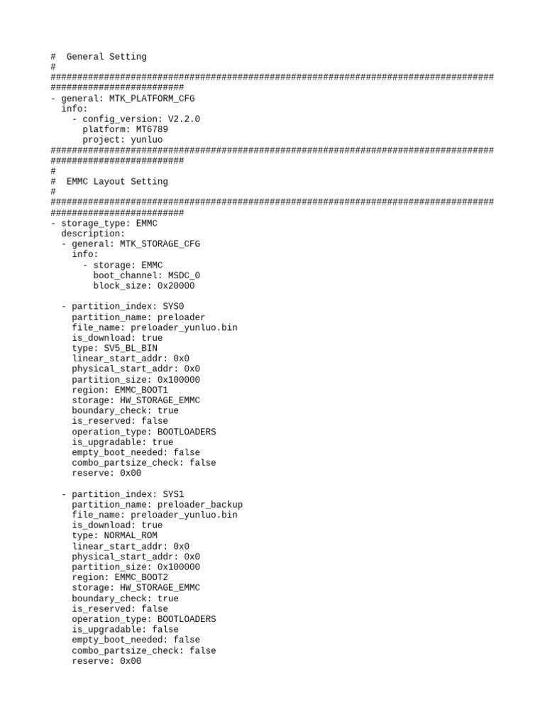 MT6789 Android Scatter | PDF | Data Management | Computing