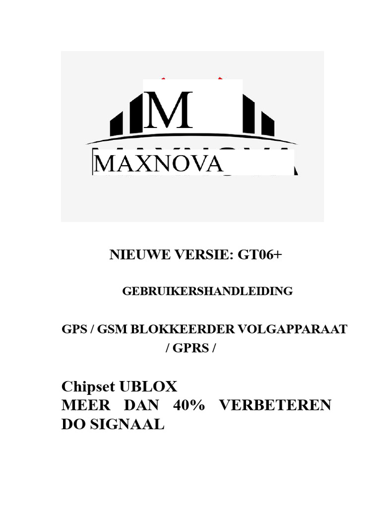 GT06 Plus Handleiding | PDF
