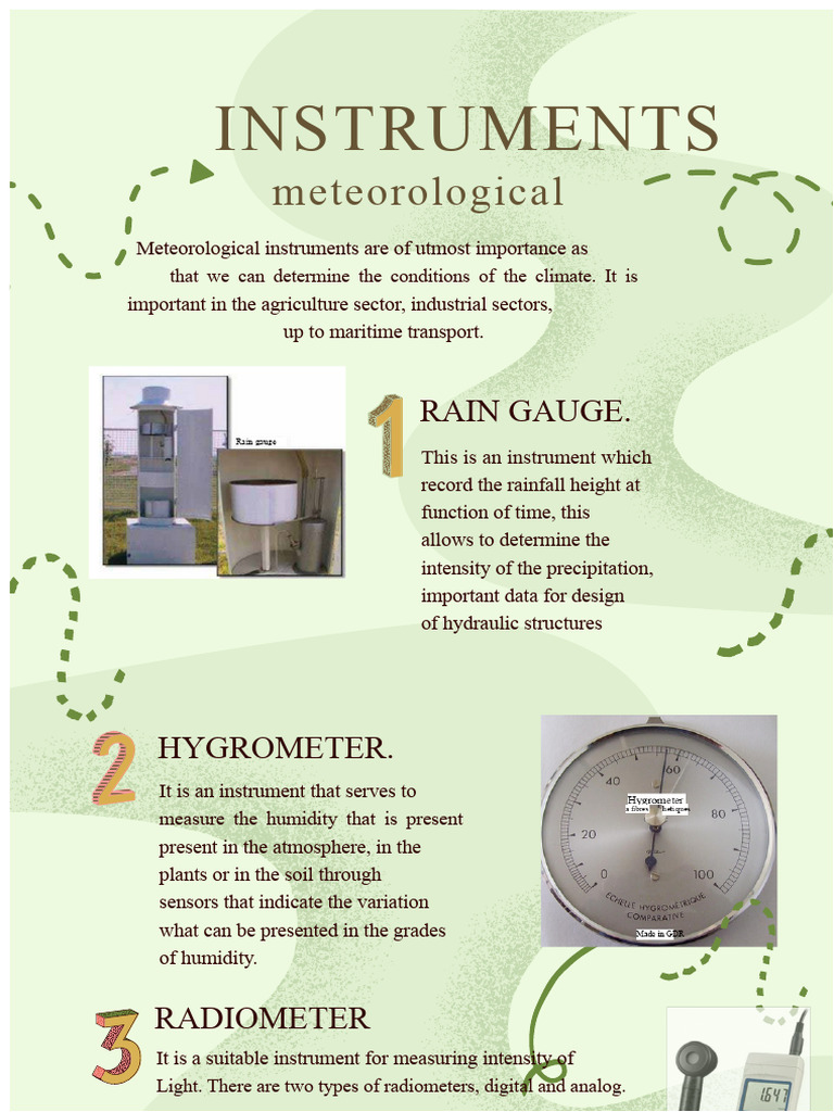 Essential Meteorological Instruments | PDF