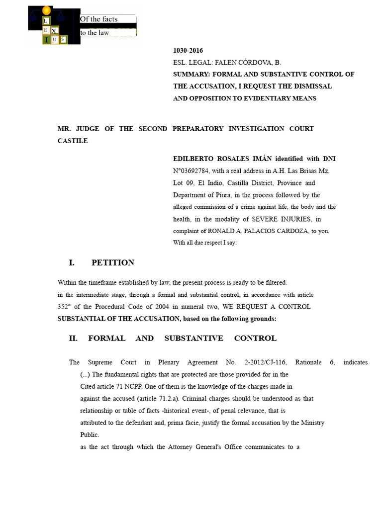 011 Dismissal of Serious Injuries | PDF | Prosecutor | Crimes