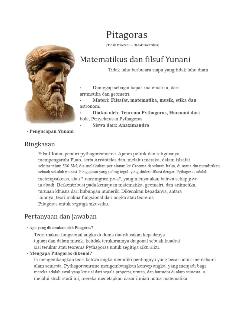 Pythagoras | PDF