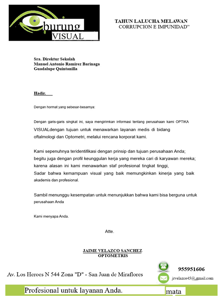 Layanan Kesehatan Mata OPTIKA VISUAL | PDF