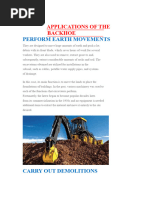 Backhoe Loader Parts and Functions | PDF | Home & Garden | Technology ...