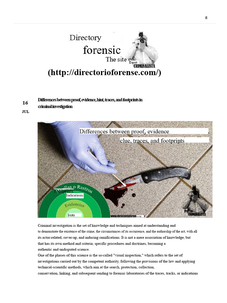 Understanding Evidence in Criminal Investigations | PDF | Evidence | Truth