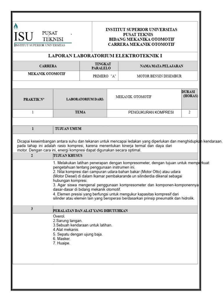 Panduan Pengukuran Kompresi | PDF