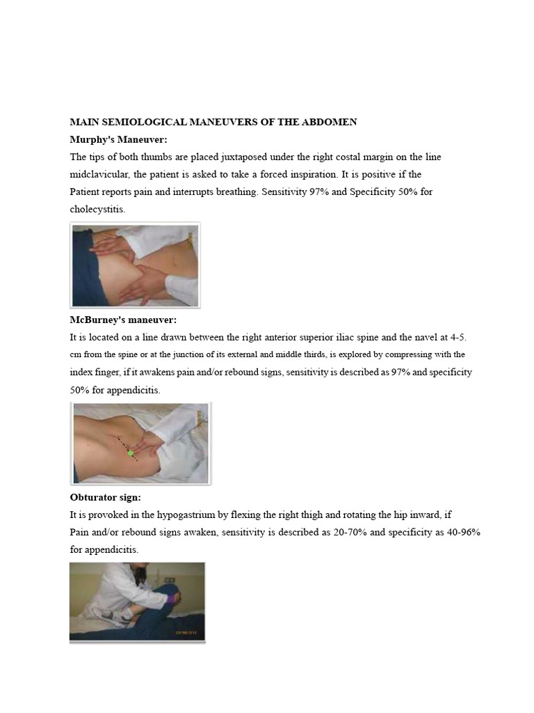 Key Abdominal Examination Maneuvers | PDF | Abdomen | Kidney