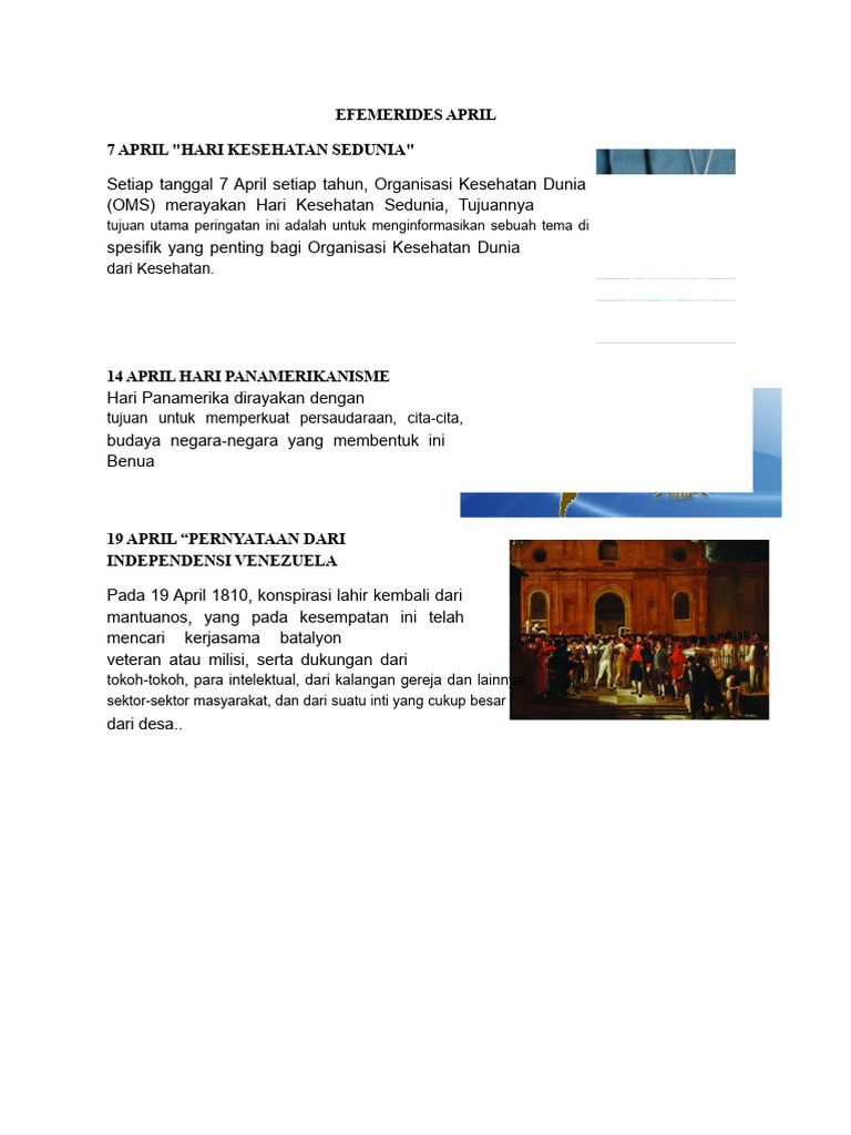 Ephimeris April Mei Dan Juni | PDF