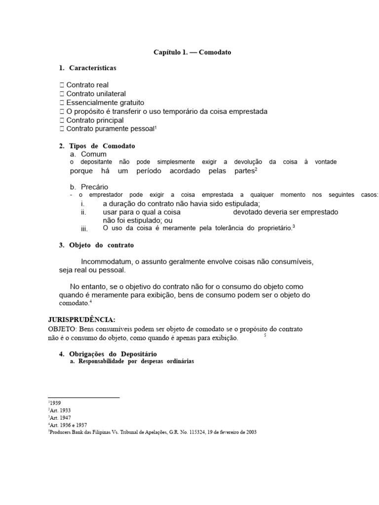 comodato | PDF