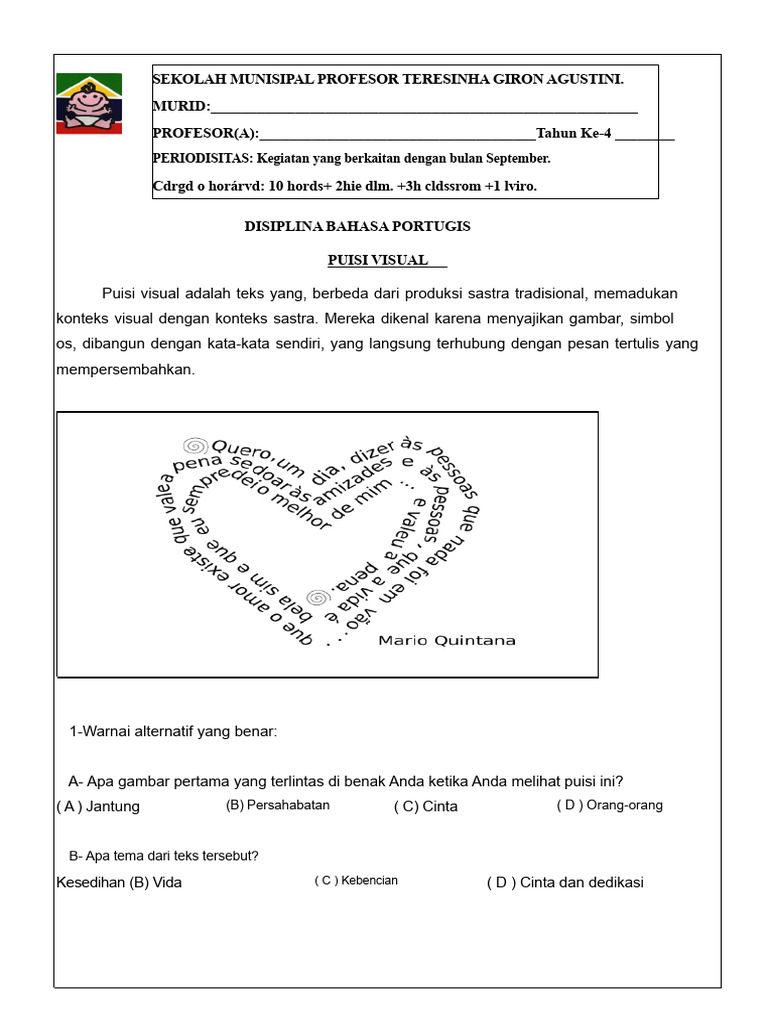 Puisi Visual dan Analisis Teks | PDF