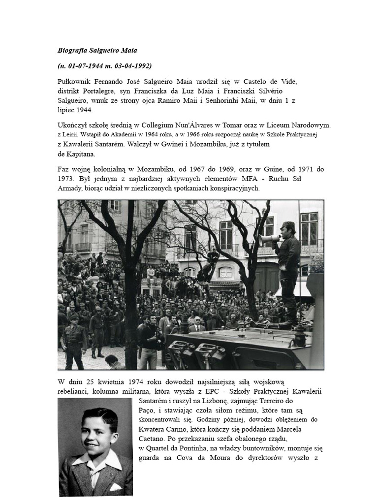 Biografia Salgueiro Maia | PDF