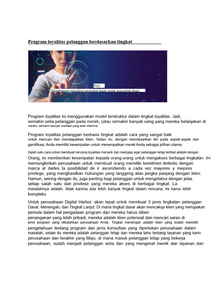 Program Loyalitas Pelanggan Berbasis Tingkat | PDF