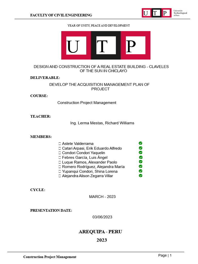 WEEK 11 - Develop The Project Procurement Management Plan | PDF | Procurement | Project Management