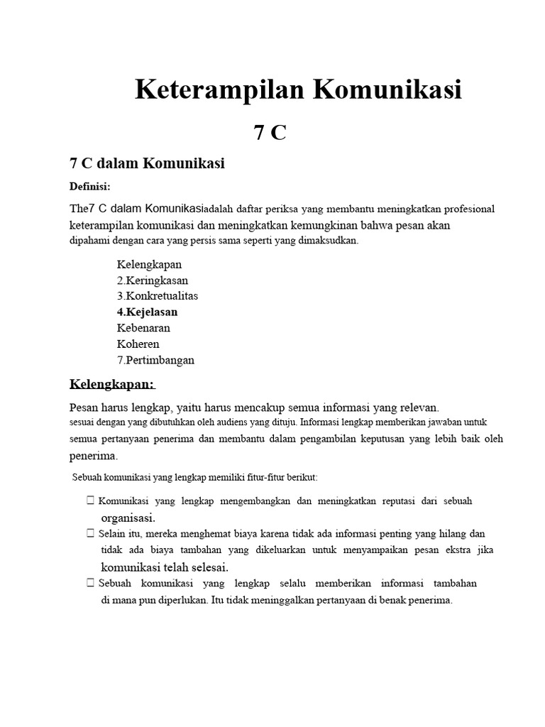 Keterampilan Komunikasi | PDF