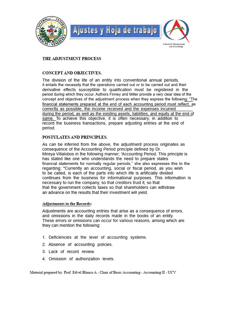 Module 5 Adjustments and Worksheet | PDF | Debits And Credits ...