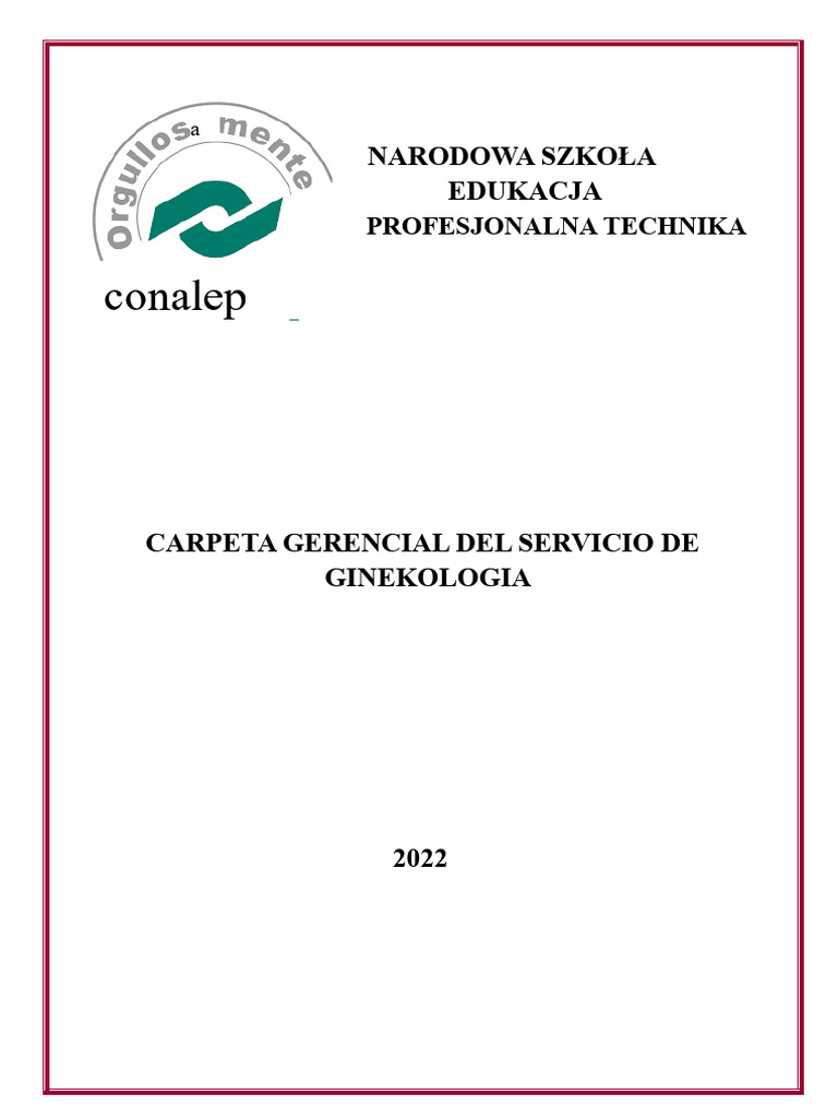 Foldera Menedżerska Ginekologia...... | PDF