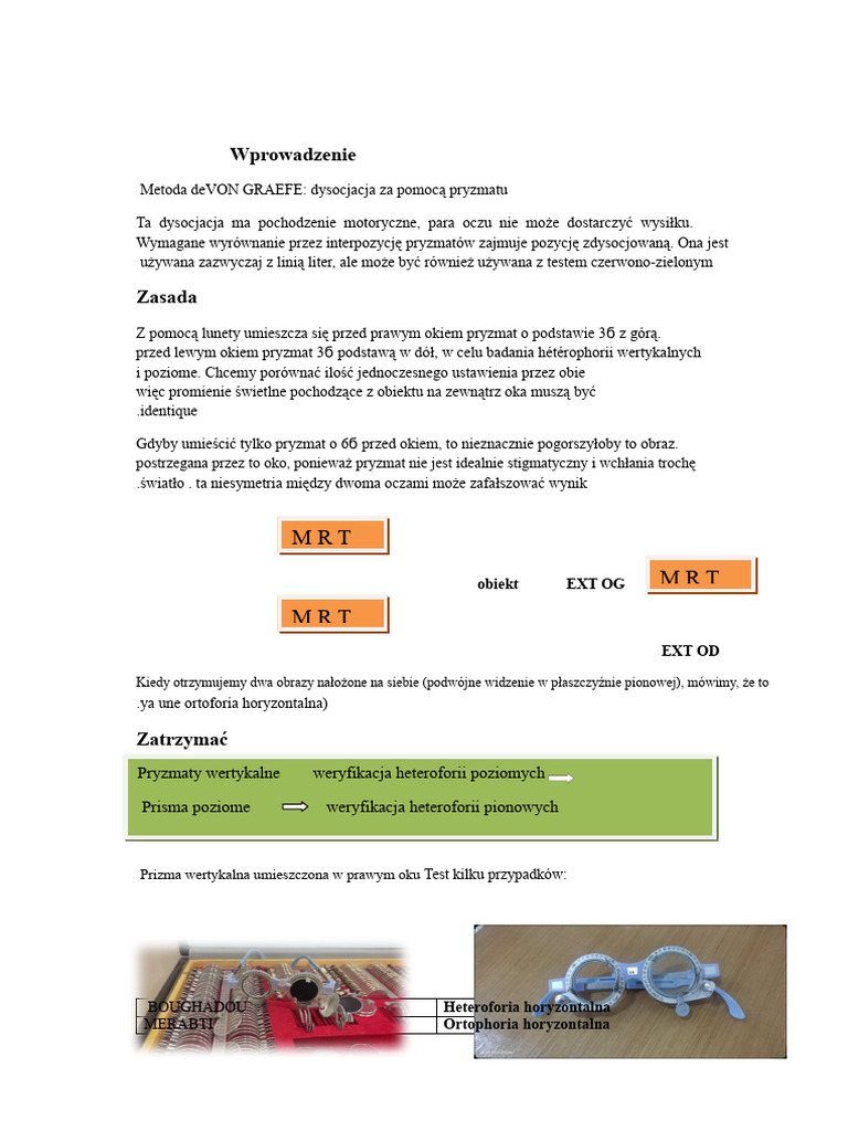 Metoda VON GRAEFE | PDF