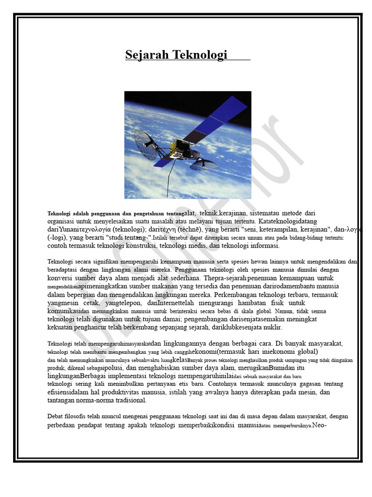 Sejarah Teknologi | PDF