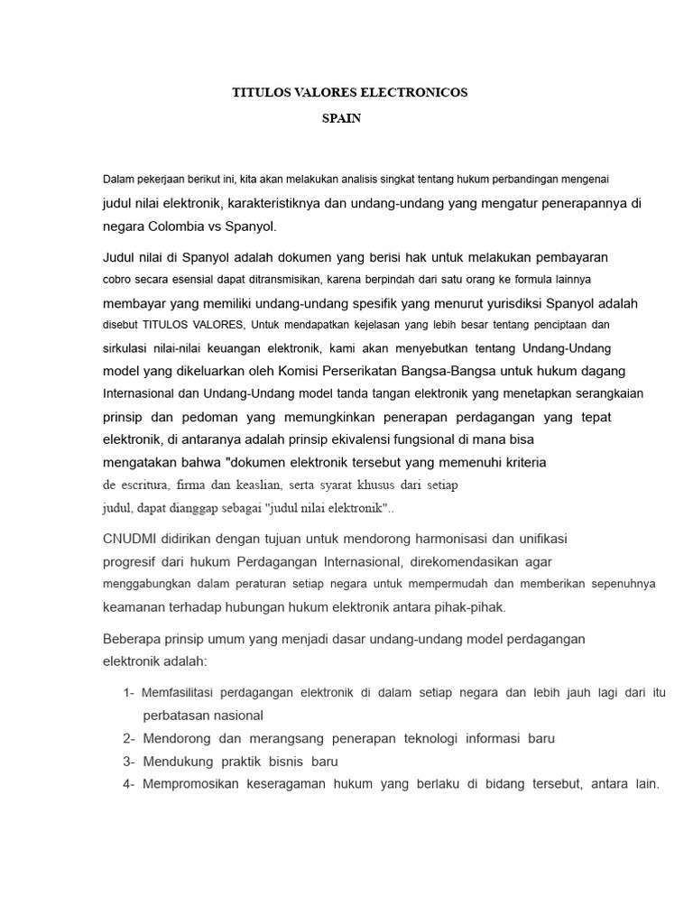Surat Berharga Elektronik | PDF