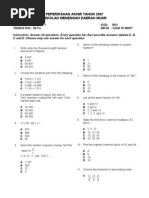 Mathematics Form 2 - Question Paper | PDF | Vertex (Graph Theory ...