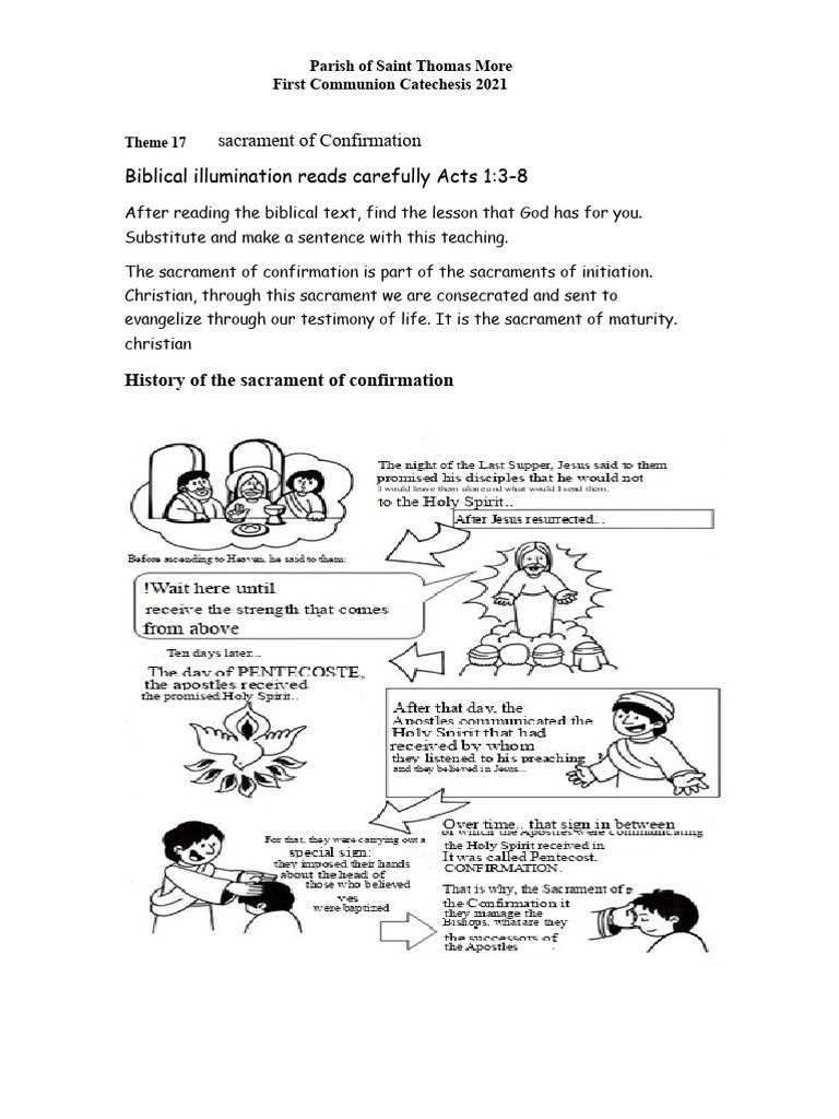 Topic 17: Sacrament of Confirmation | PDF