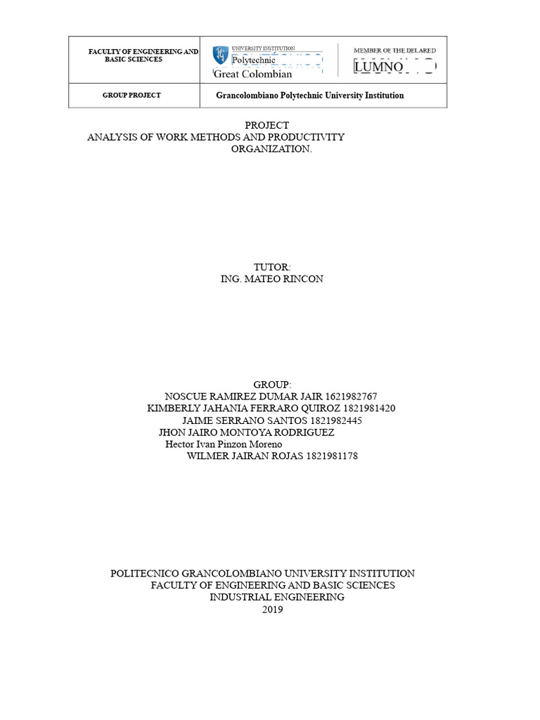 Collaborative Work Organization and Methods | PDF | Beer