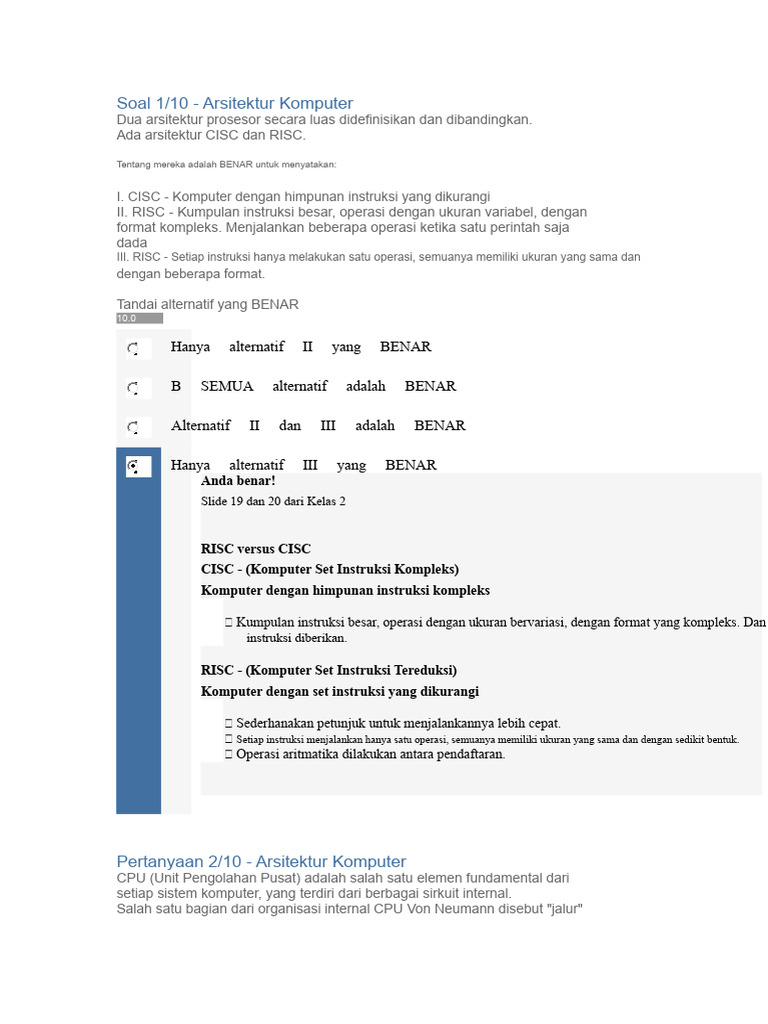 Organisasi Komputer Apol 1 | PDF
