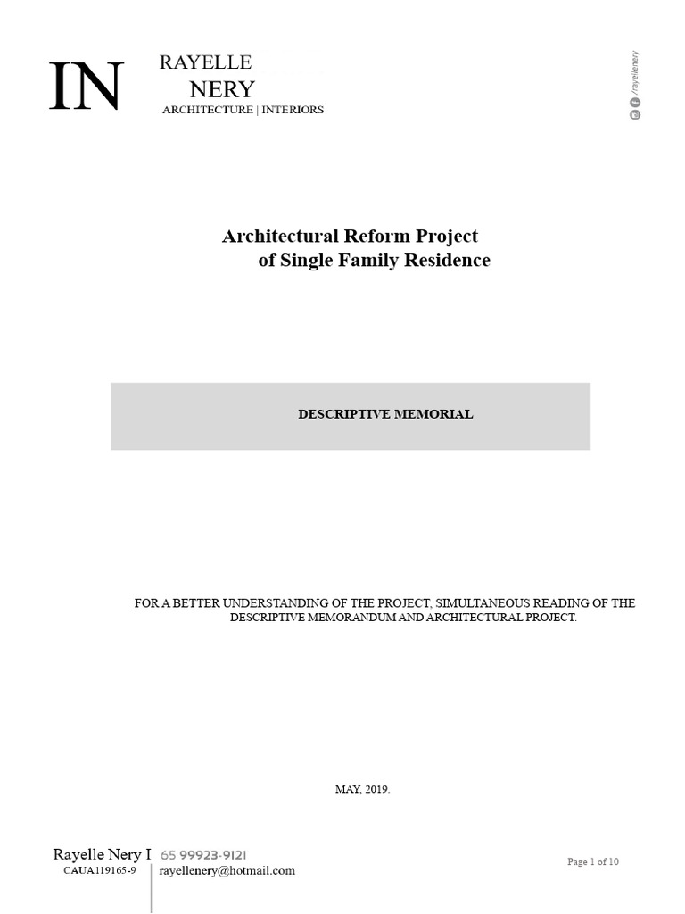 Architectural Reform Memorial: Cáceres | PDF | Sink | Wall