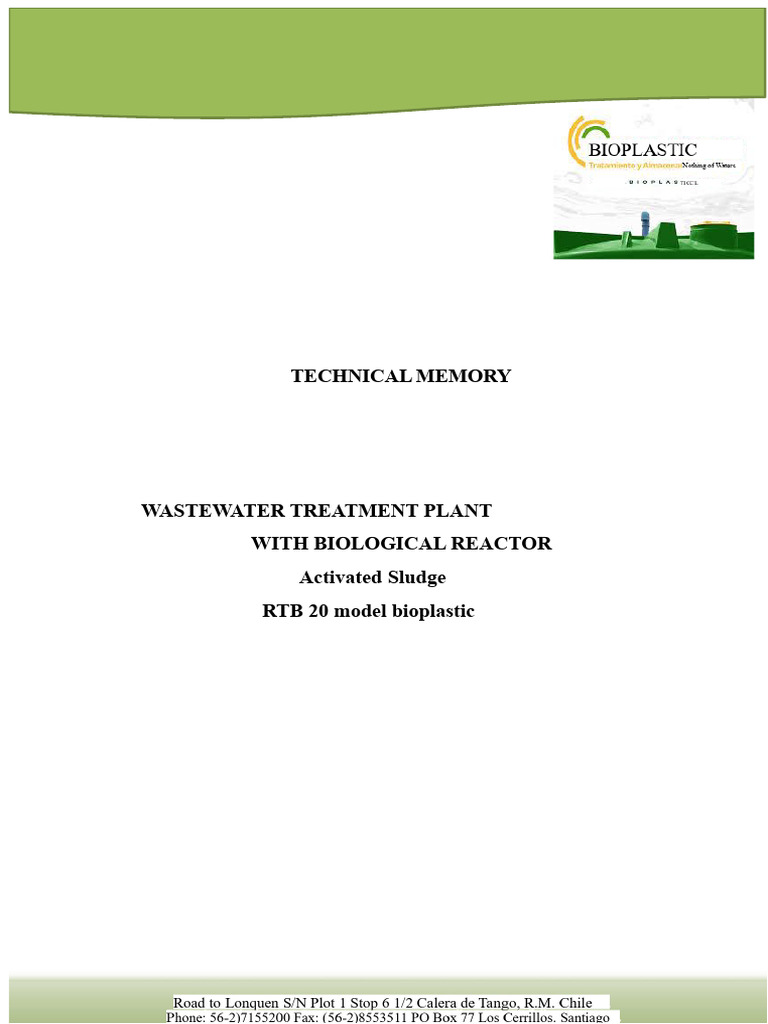 RTB20 Wastewater Treatment Design Guide | PDF | Sewage Treatment ...