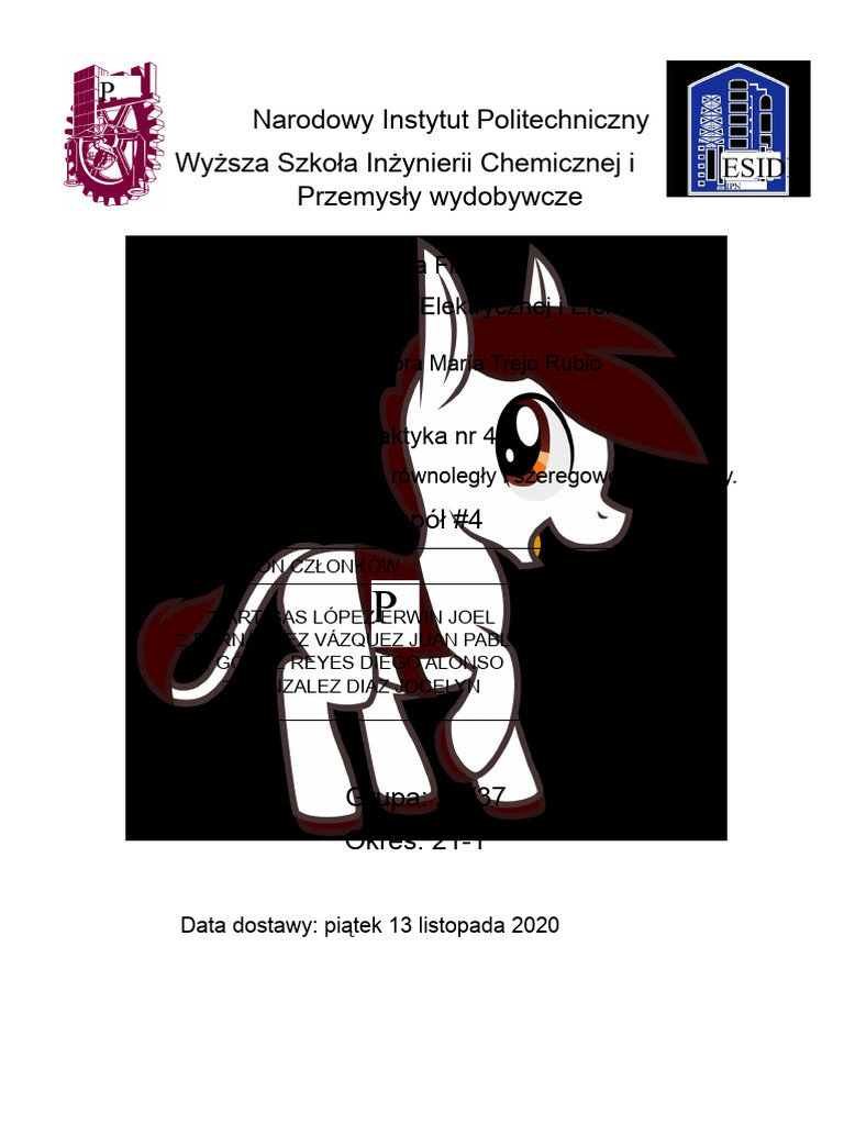 Ćwiczenie 4 Obwód Szeregowy, Równoległy I Szeregowo-Równoległy | PDF