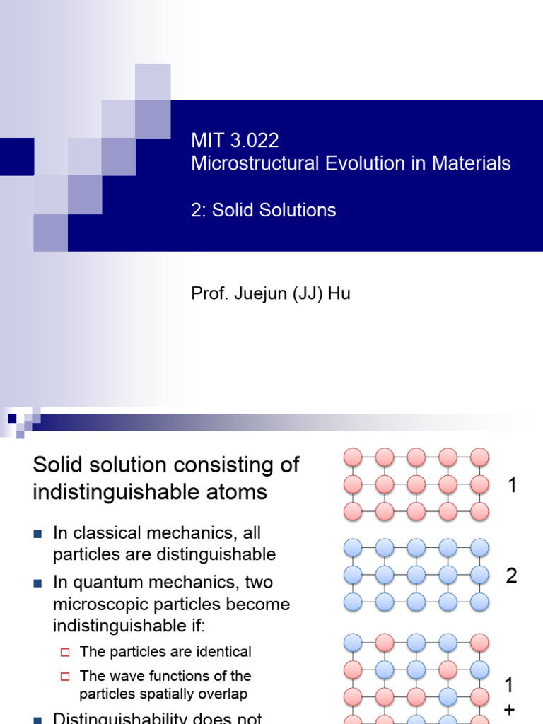 Solid Solutions in Material Science | PDF | Chemistry | Quantum Mechanics