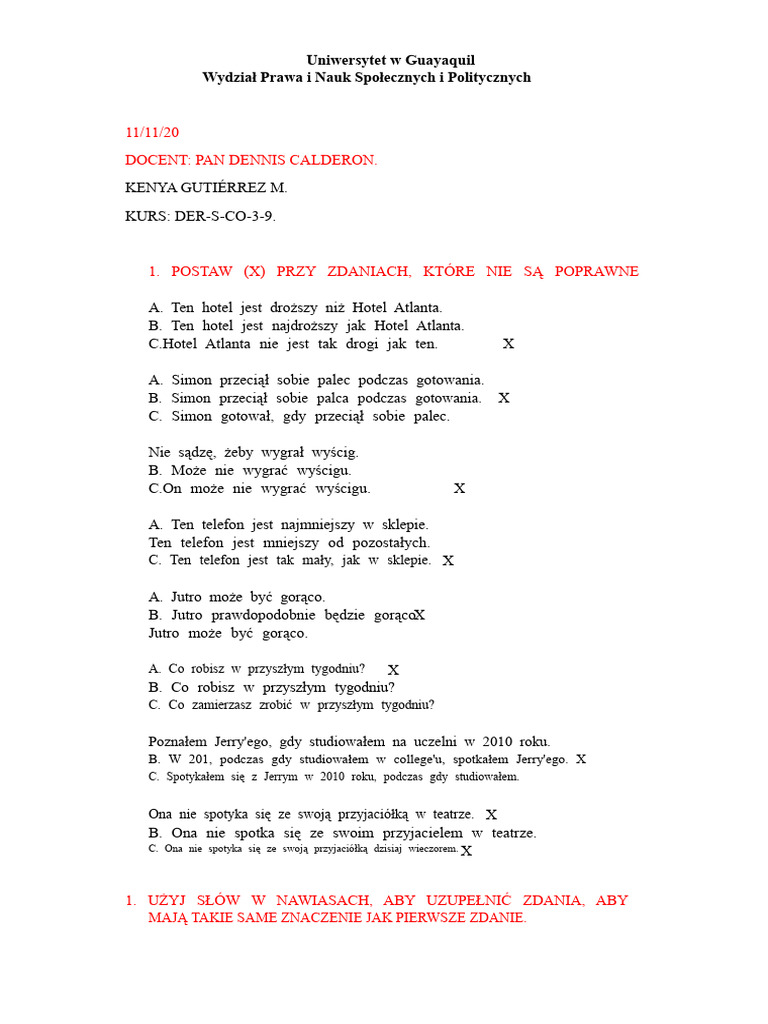 Praca Domowa 11 | PDF