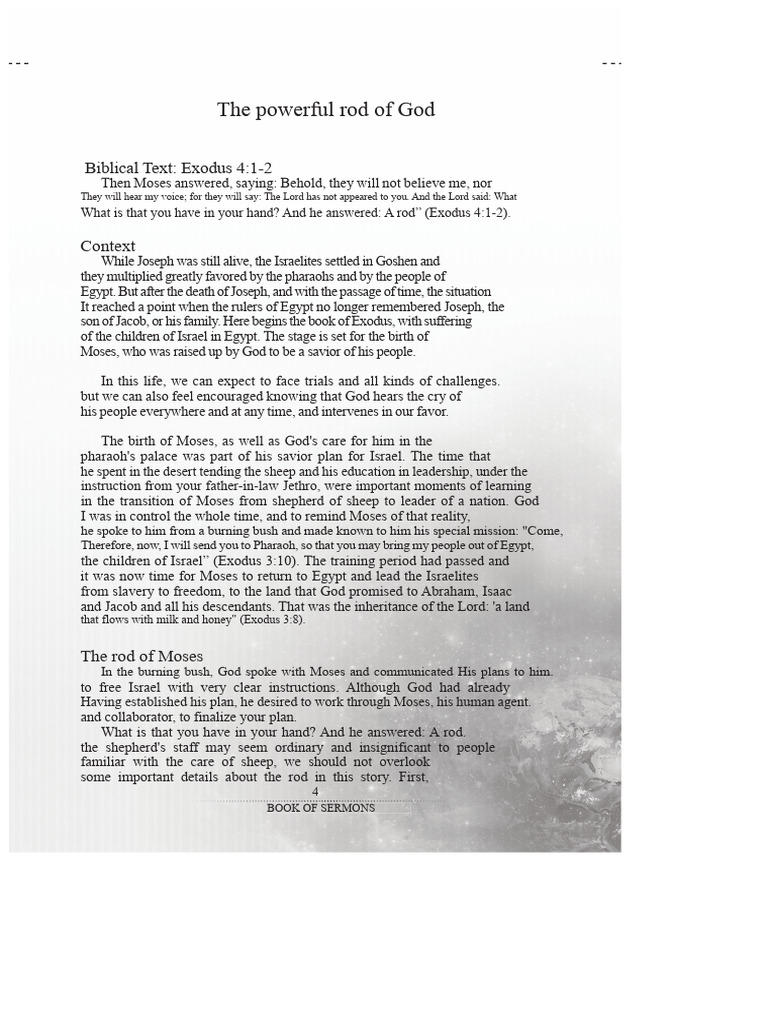 3 The Mighty Rod of God PDF | PDF | Book Of Exodus | Moses
