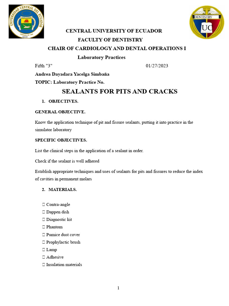 SEALANTS | PDF | Dentistry