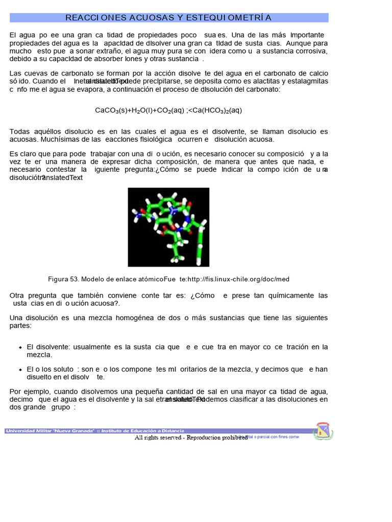 Aqueous Reactions and Stoichiometry | PDF | Moléculas | Compuestos químicos