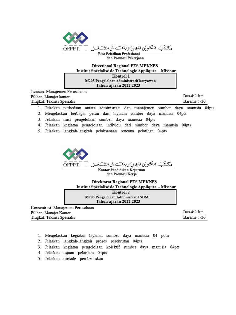 Pengelolaan SDM dan Administrasi Karyawan | PDF