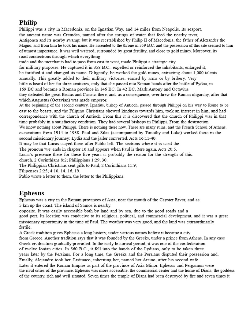 Philippians Ephesus and Colossae | PDF | Paul The Apostle