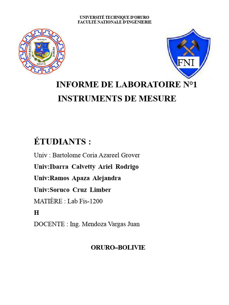 Instruments de mesure en laboratoire Fis-1200 | PDF | Inducteur | Quantité