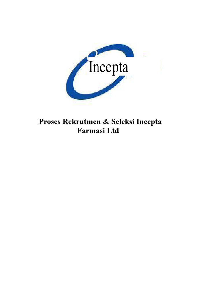 Proses Rekrutmen Incepta Pharmaceuticals | PDF