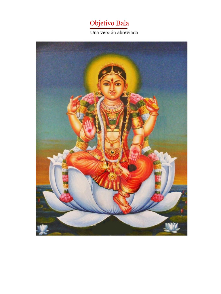 Rituales y Mantras para Devi Bala Tripura | PDF | Indian Religions ...